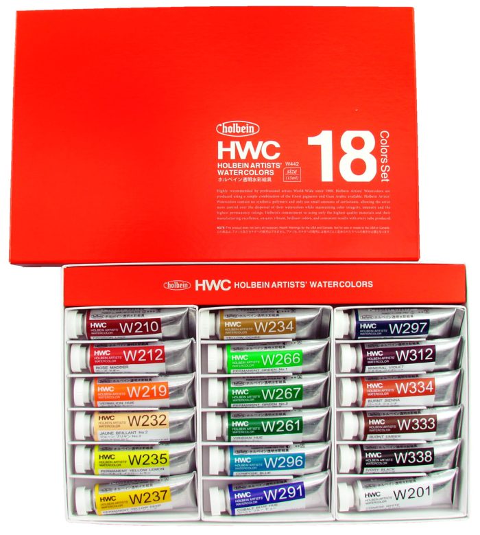 Acuarela Set 18 colores (15ml) - HOLBEIN - Jessi Ridi